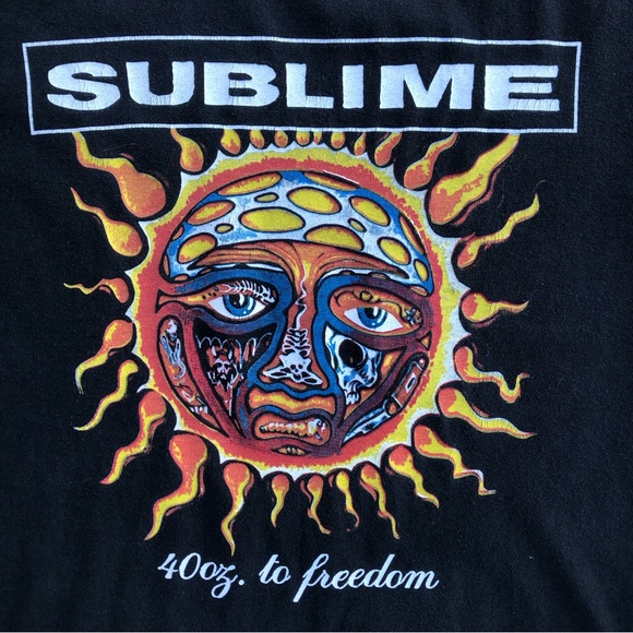 Shirts | Sublime 4 Oz To Freedom Album Black Band Tee Size Small | Poshmark